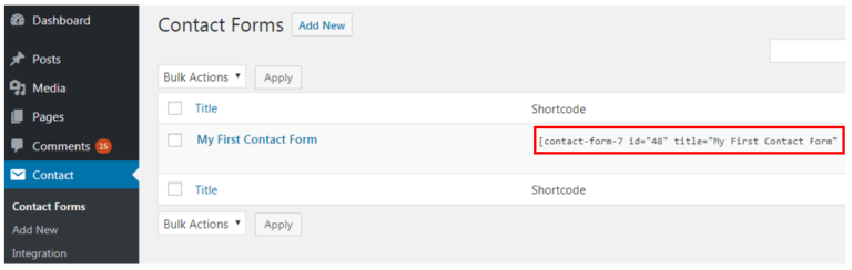 How to Setup Contact Form 7? - KwahChoonHiong.com